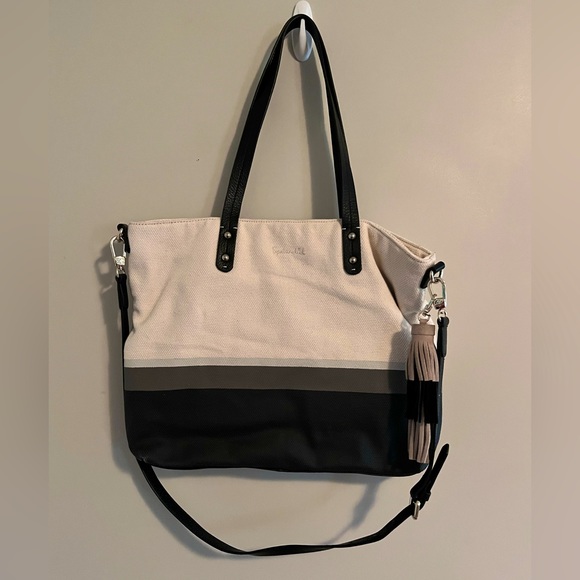 Splendid | Bags | Splendid Leather Trimmed Tote | Poshmark